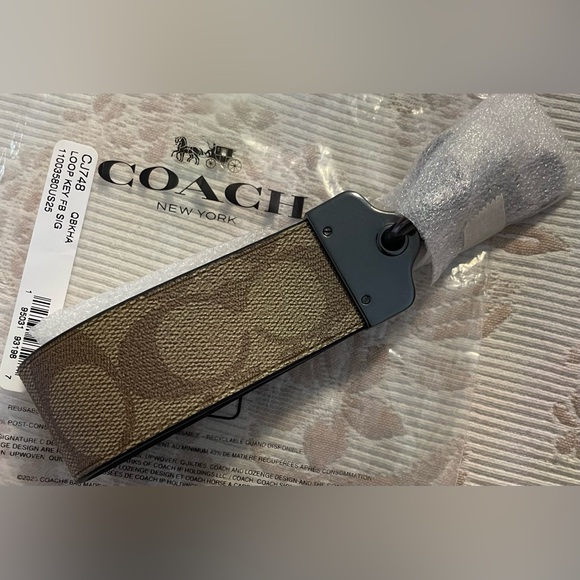 Coach | Accessories | Coach Loop Key Fob In Signature Canvas | Poshmark